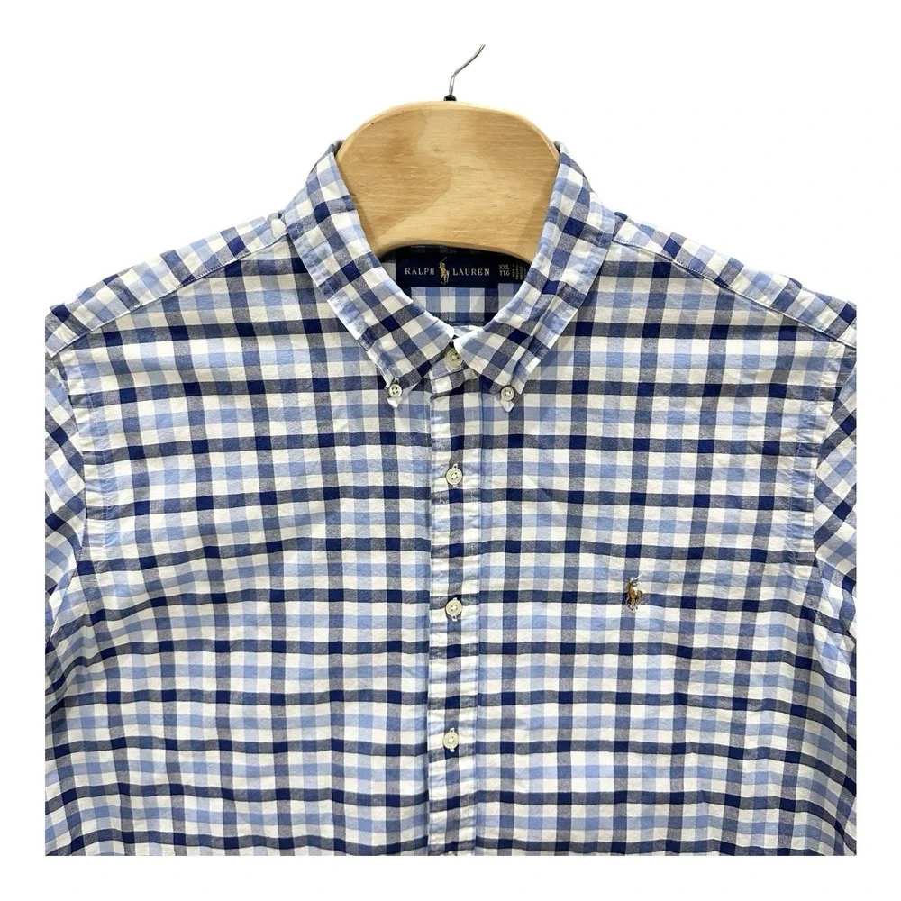Polo Ralph Lauren | Shirts | Polo Ralph Lauren 2xl Blue Gingham Check ...
